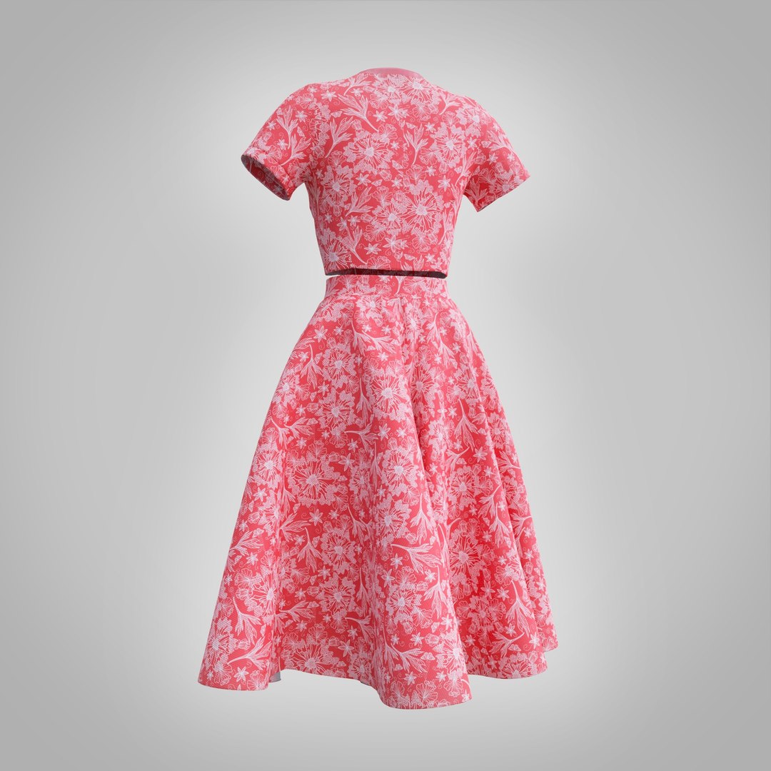 3D Model Fancy Dress - Circle - TurboSquid 1432591