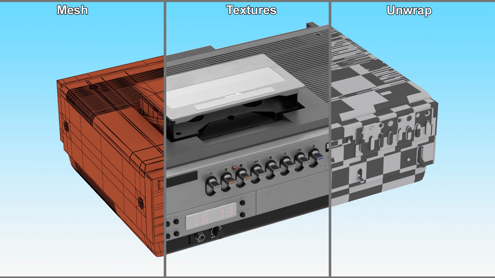 Vintage Video Recorder Model - TurboSquid 2236577
