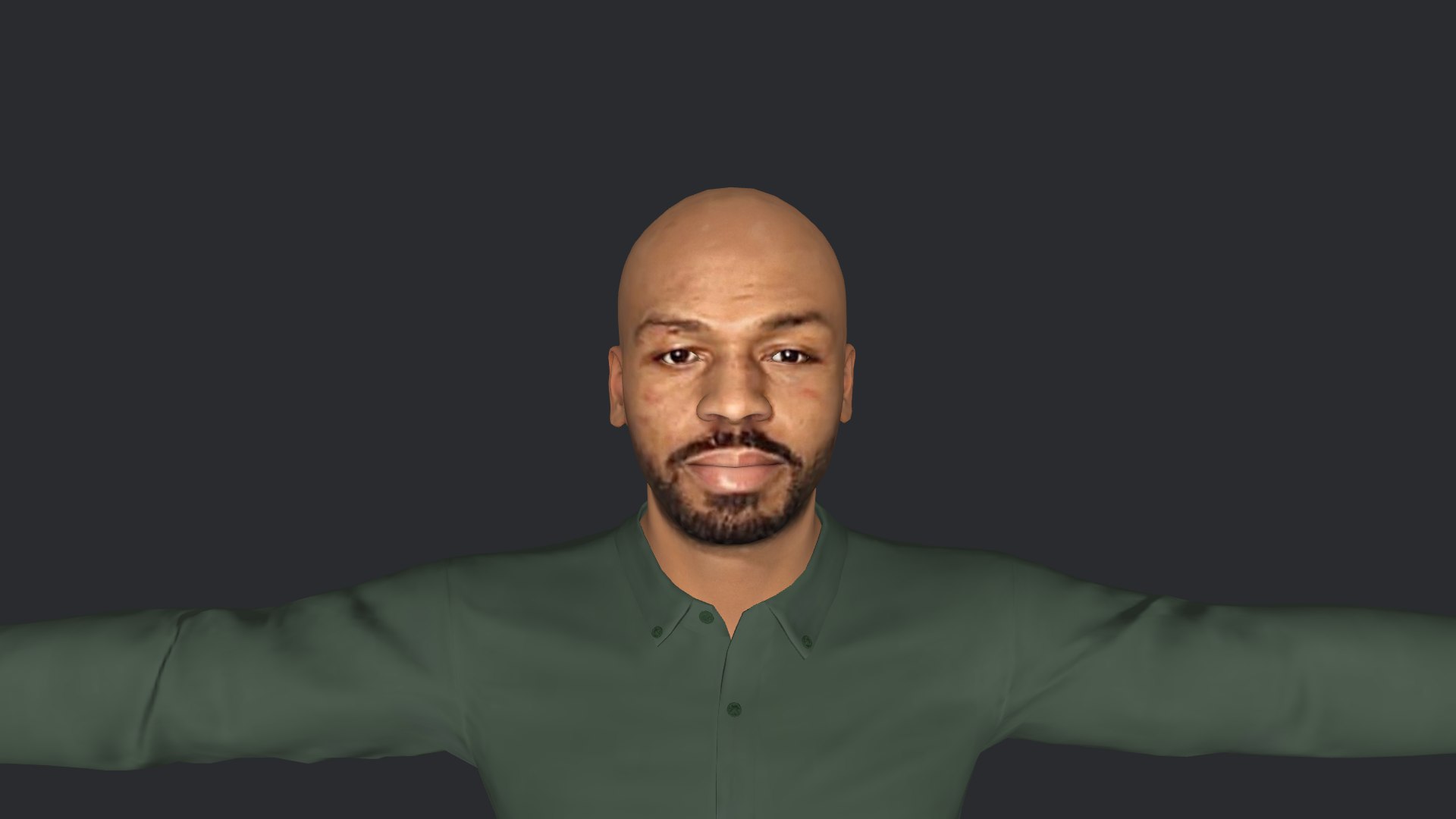 Jon Jones Hyper Realistic Full Body Fully Rigged Character 3D Model ...