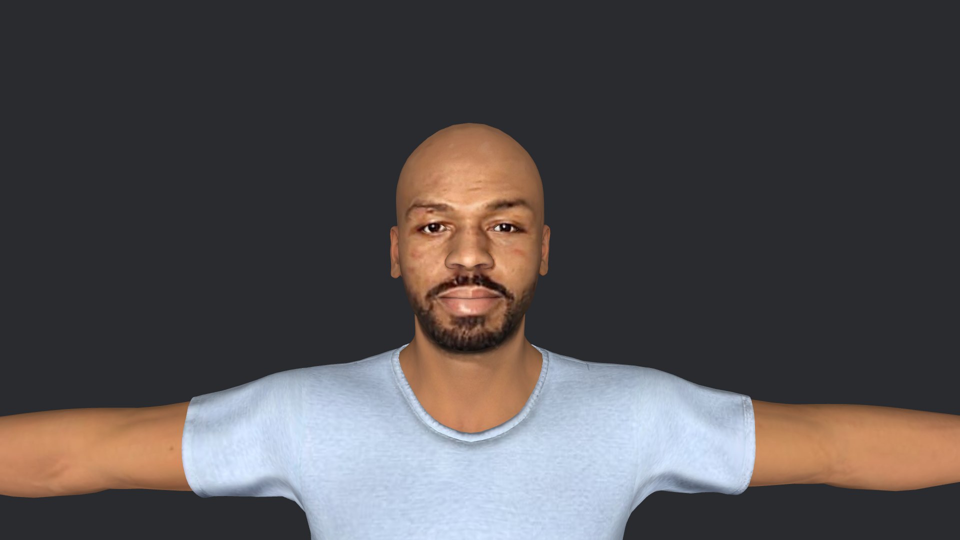 Jon Jones Hyper Realistic Full Body Fully Rigged Character 3D Model ...