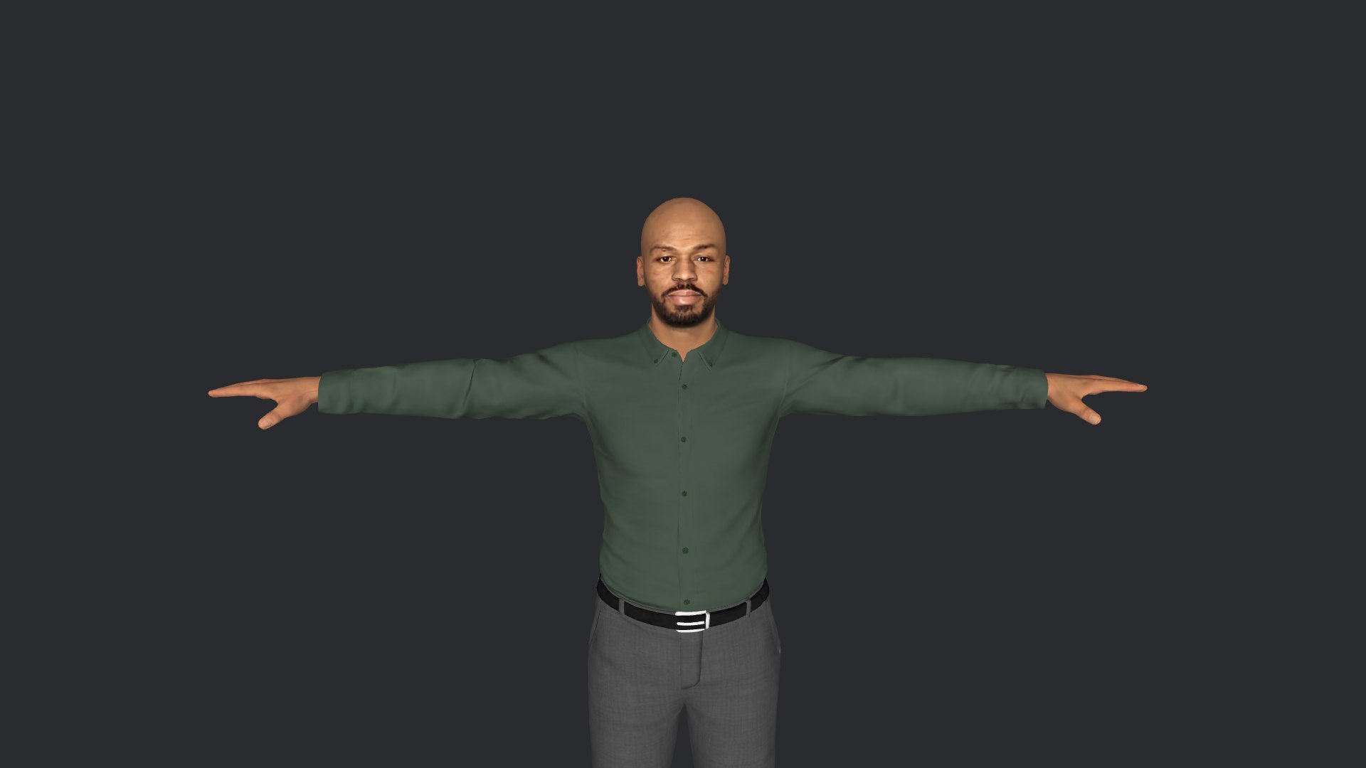 Jon Jones Hyper Realistic Full Body Fully Rigged Character 3D Model ...