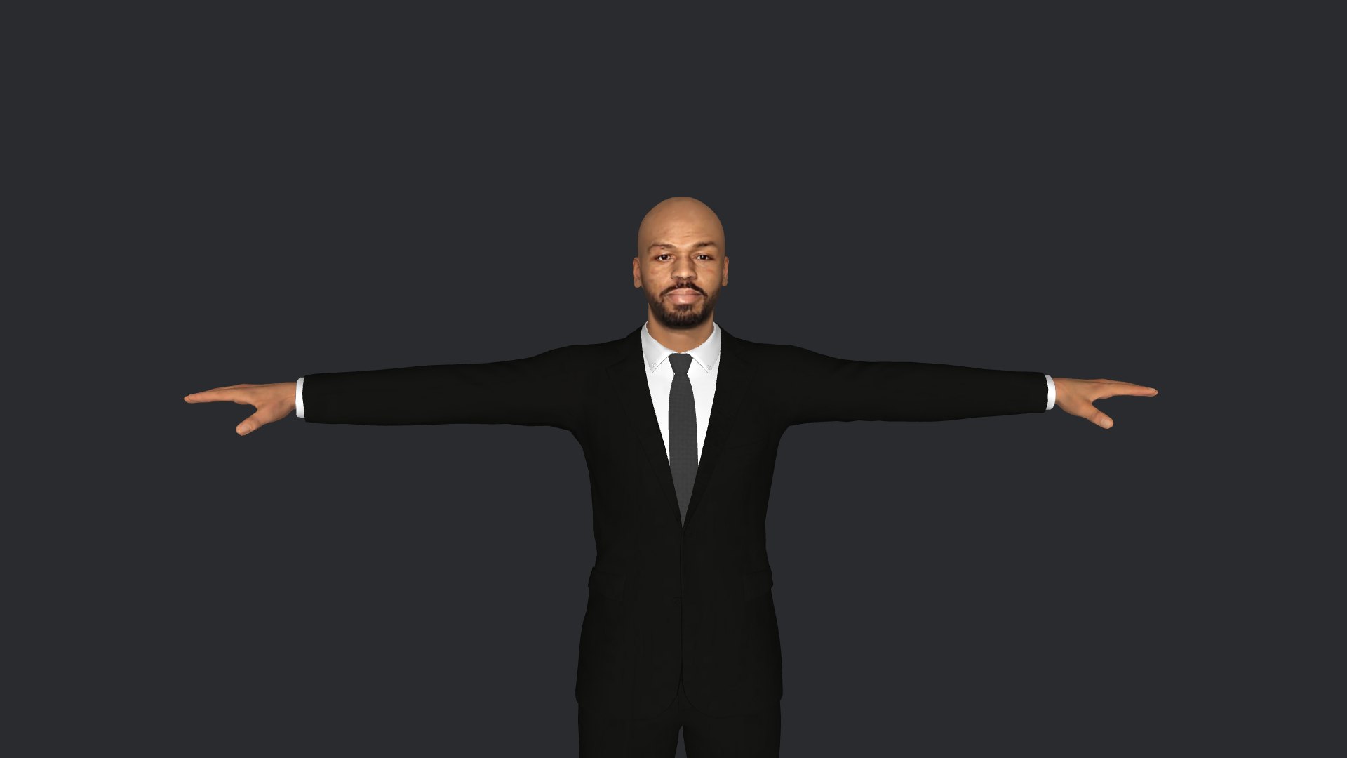 Jon Jones Hyper Realistic Full Body Fully Rigged Character 3D Model ...