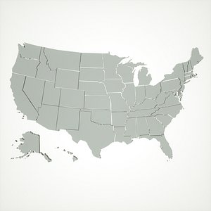 United States Map 3D Models for Download | TurboSquid
