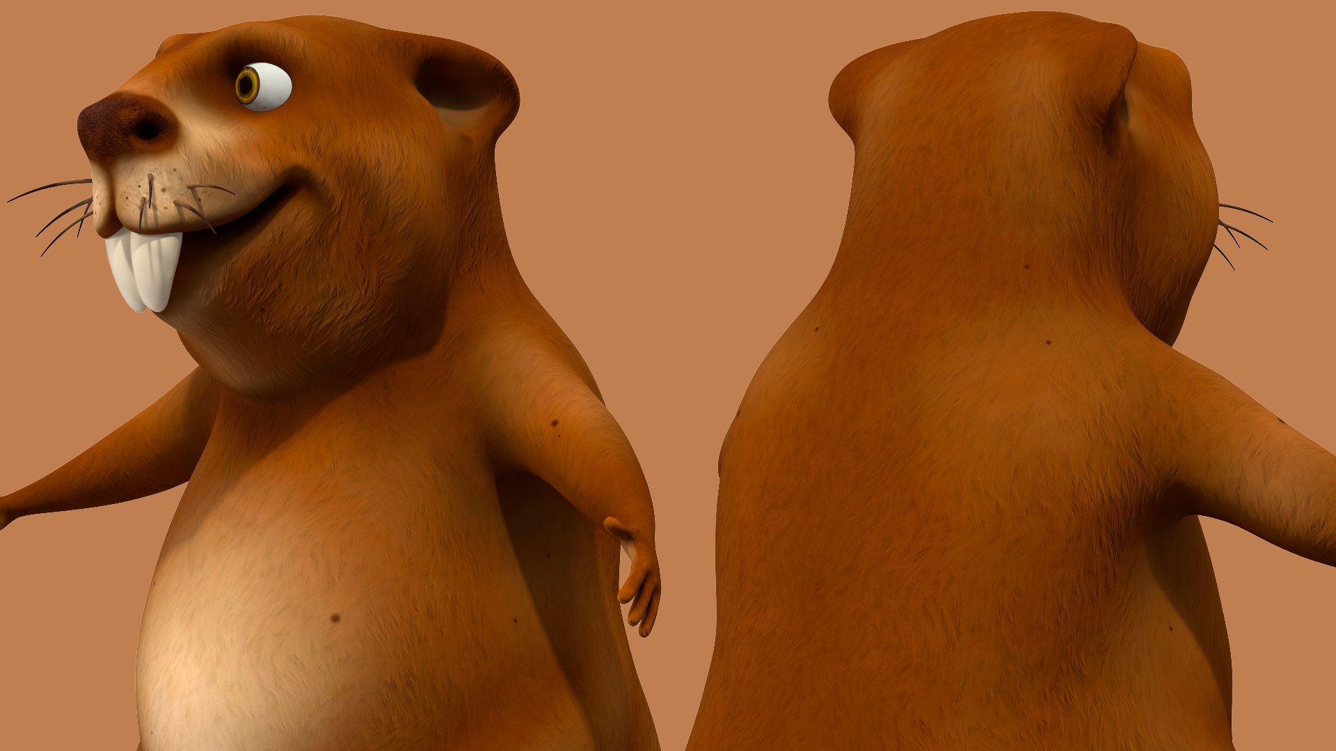 Cartoon Beaver Rigged 3D model - TurboSquid 1808202
