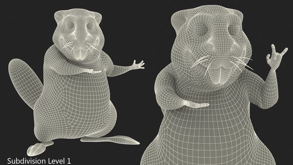 Cartoon Beaver Rigged 3D model - TurboSquid 1808202