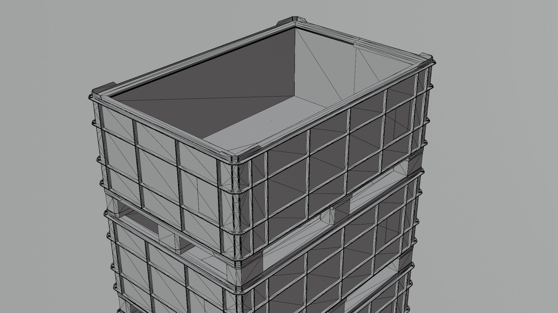 3D Industrial Plastic Container Or Box S Model - TurboSquid 2056357