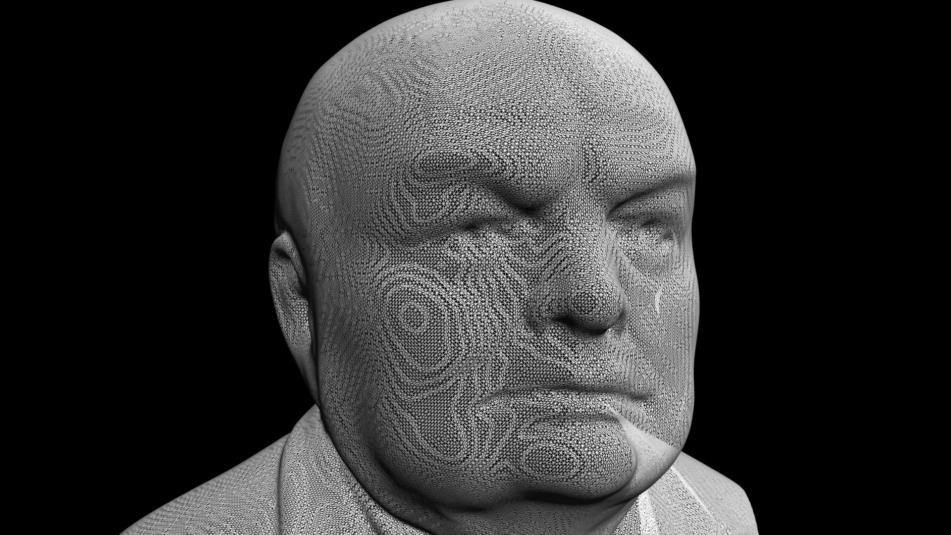 3D Witson Churchill Bust - TurboSquid 1720838