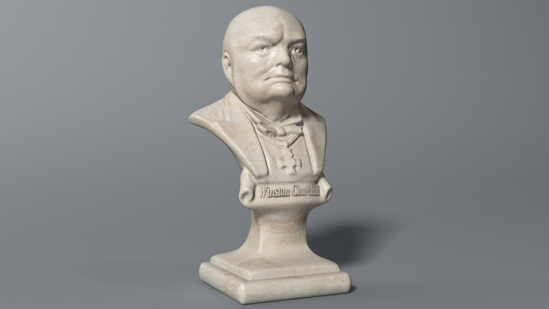 3D Witson Churchill Bust - TurboSquid 1720838