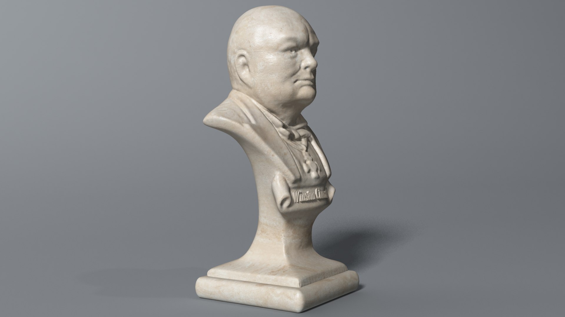 3D Witson Churchill Bust - TurboSquid 1720838