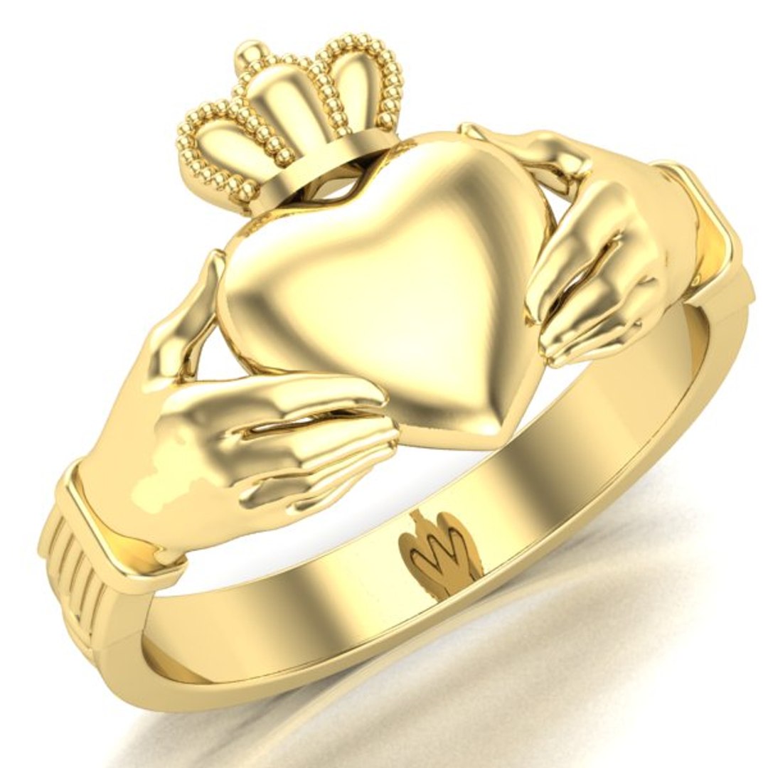 Claddagh Ring Number Four 3D Model - TurboSquid 1819060