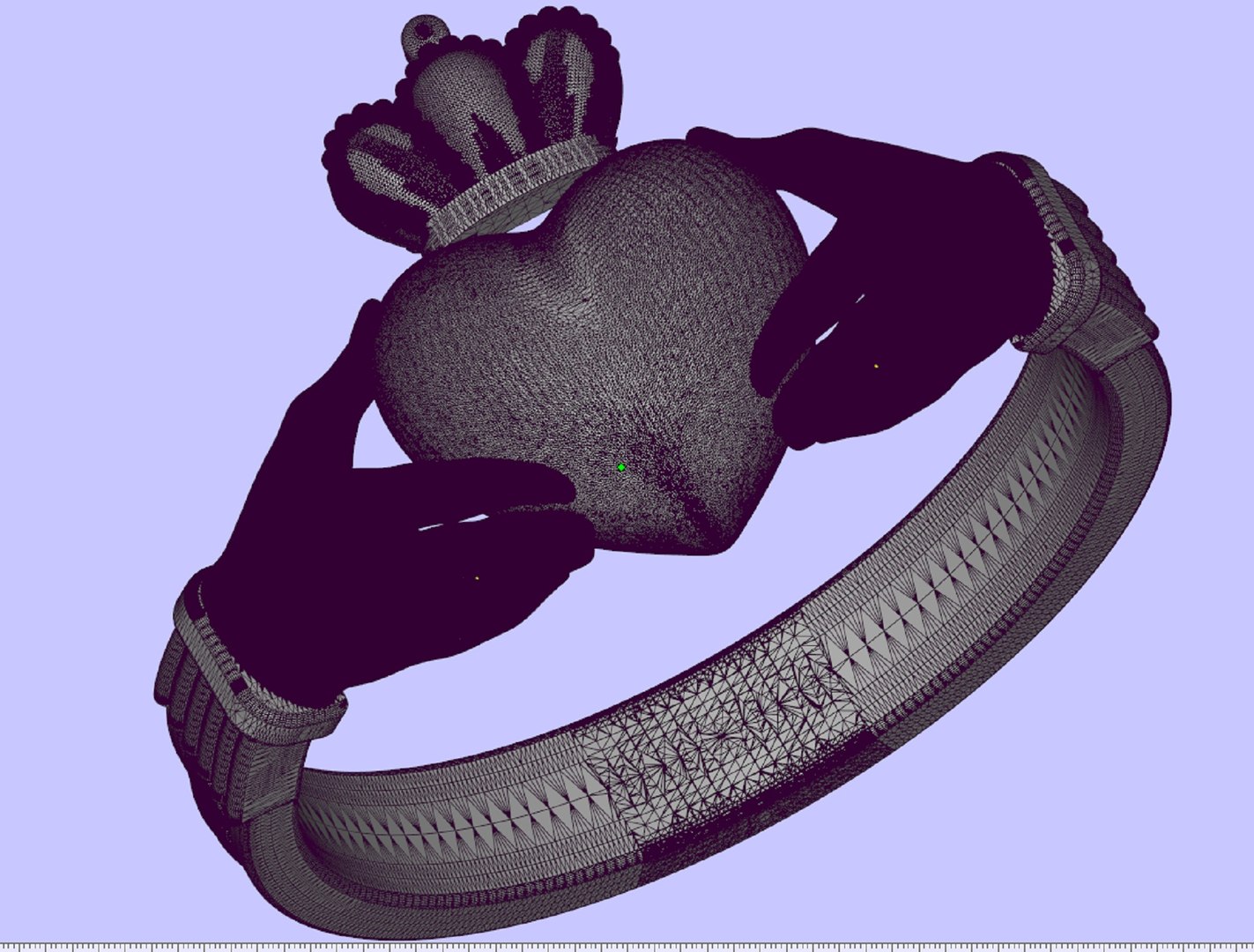 Claddagh Ring Number Four 3D Model - TurboSquid 1819060