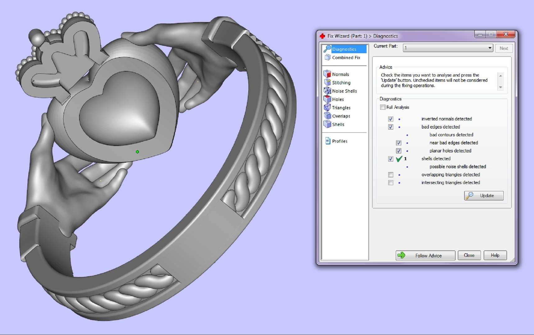Claddagh Ring Number Four 3D Model - TurboSquid 1819060