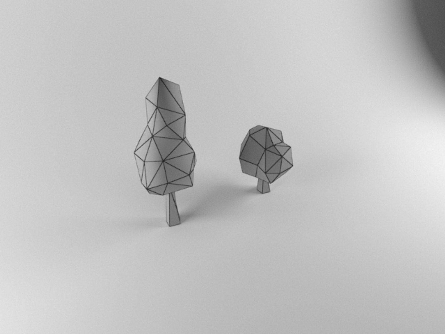 3d tree wood set