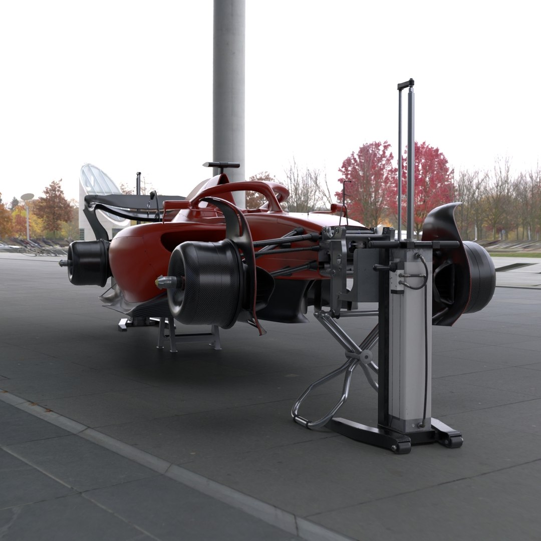 Open Wheels Racing Car Service Mode 3D Model - TurboSquid 2334623