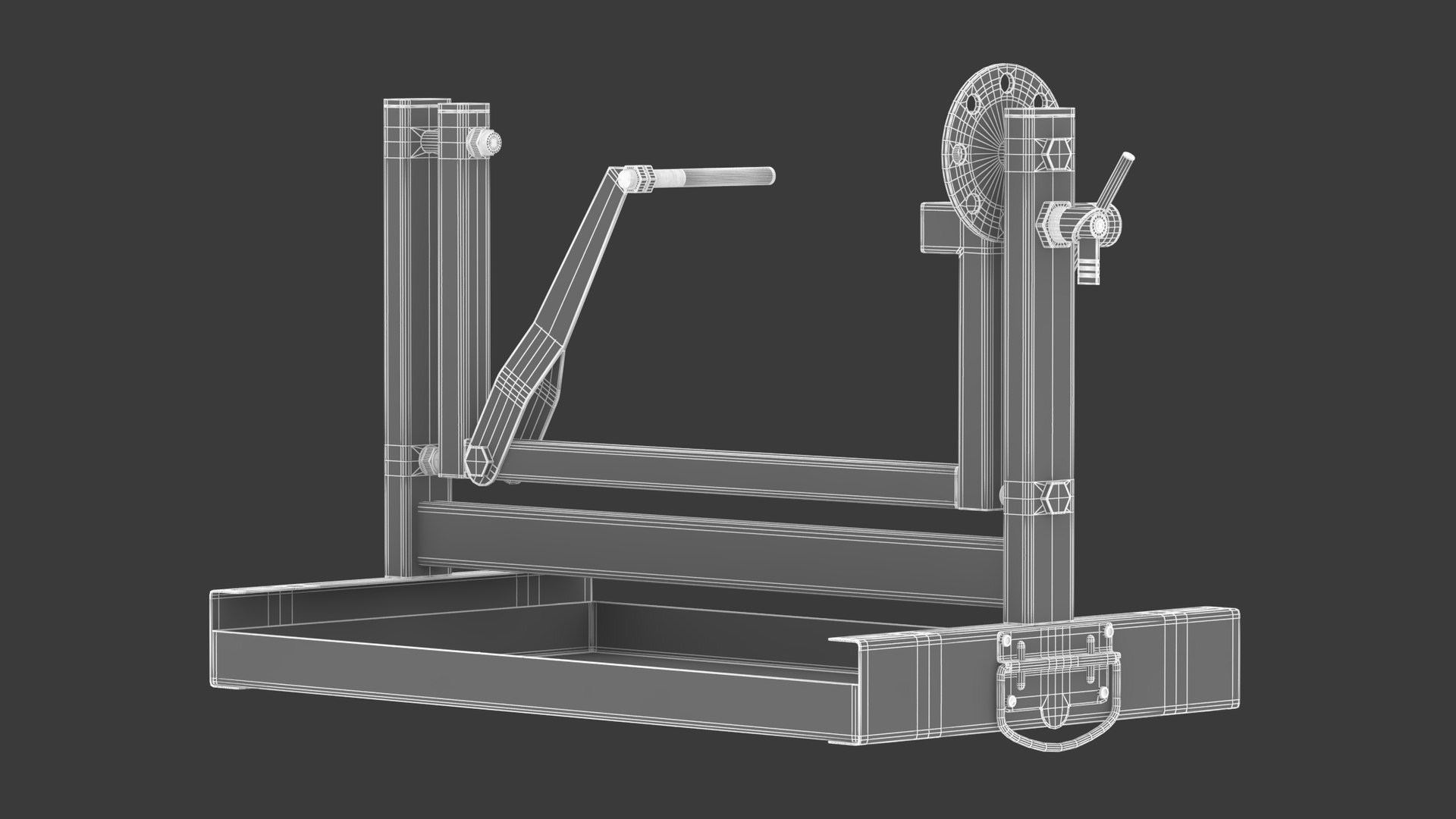 Garage Motorcycle Engine Stand 3D Model - TurboSquid 2372269