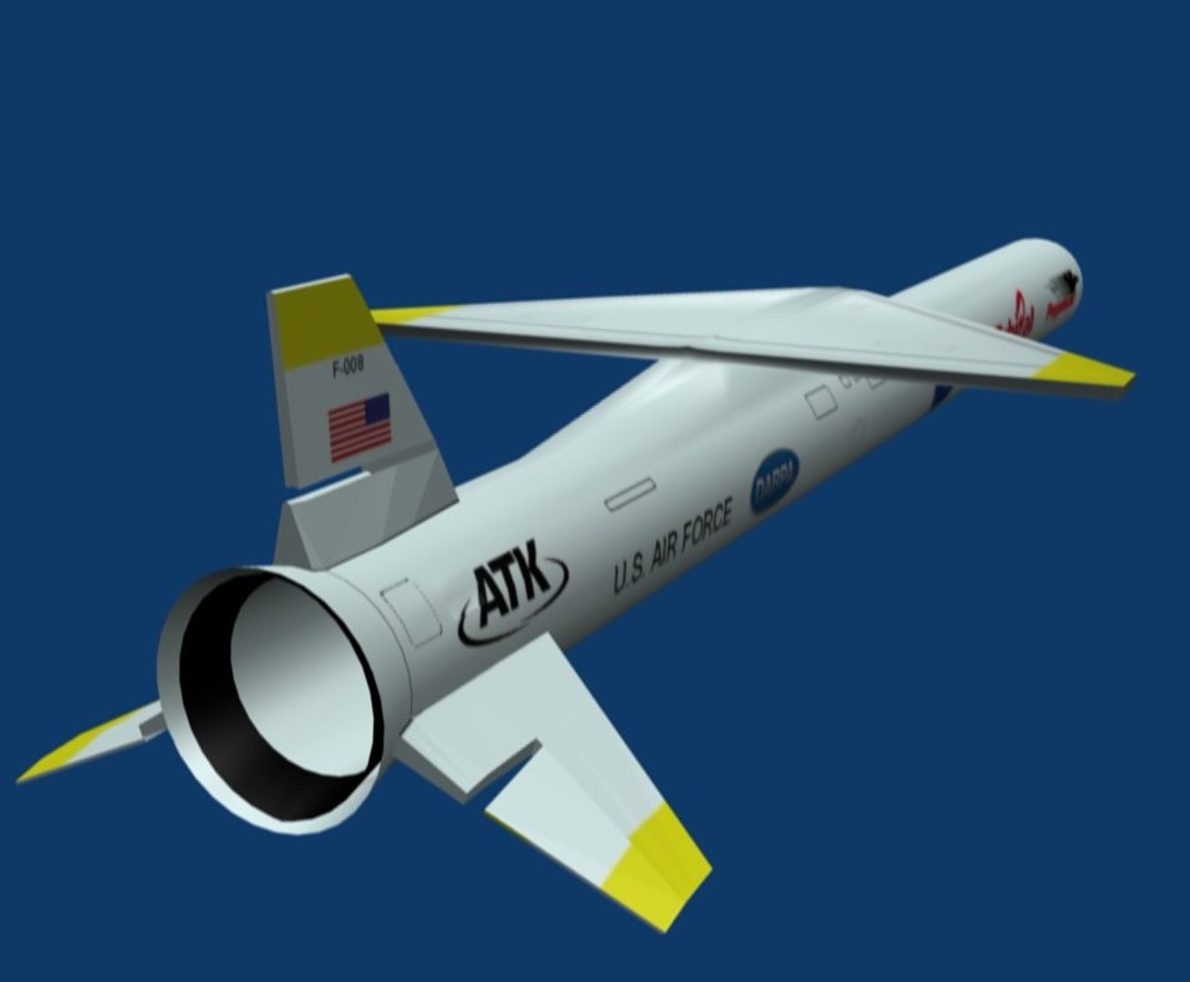 Pegasus Launch Rocket 3d Model