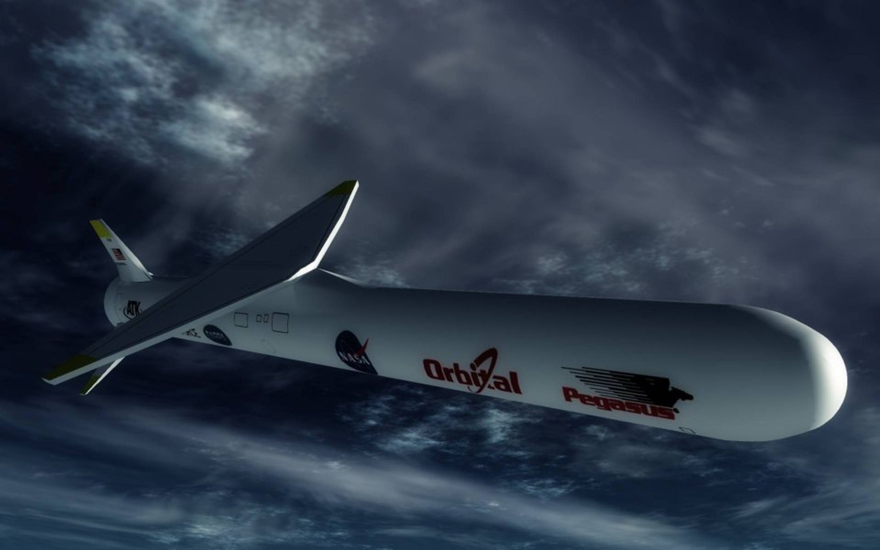 Pegasus Launch Rocket 3d Model