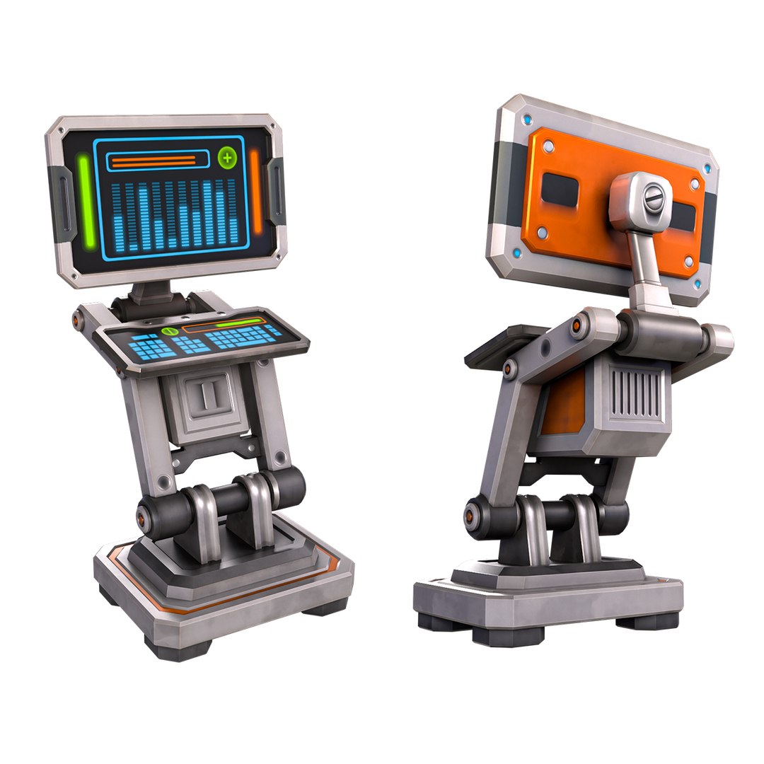 SCI-FI PC Monitor 3D Model - TurboSquid 2234032