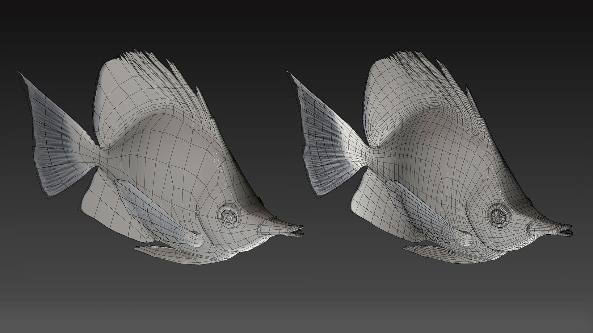 3D Fish Forcipiger Flavissimus Low-poly - TurboSquid 1904425