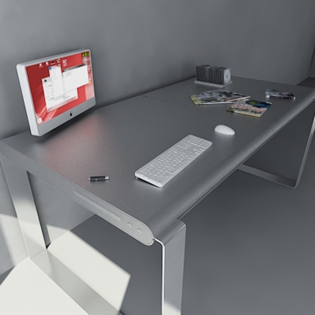 3d model desk pc