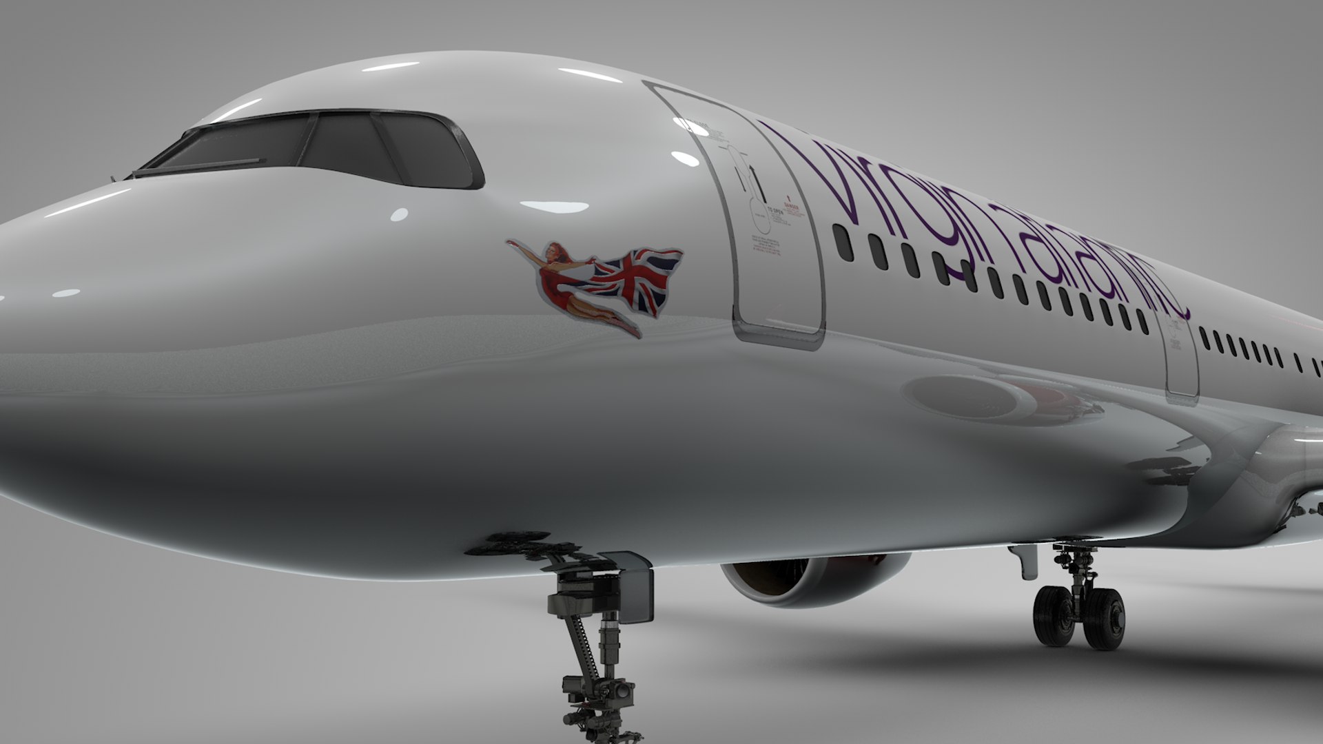 3D Airbus A321 Neo Virgin Atlantic - TurboSquid 1443169