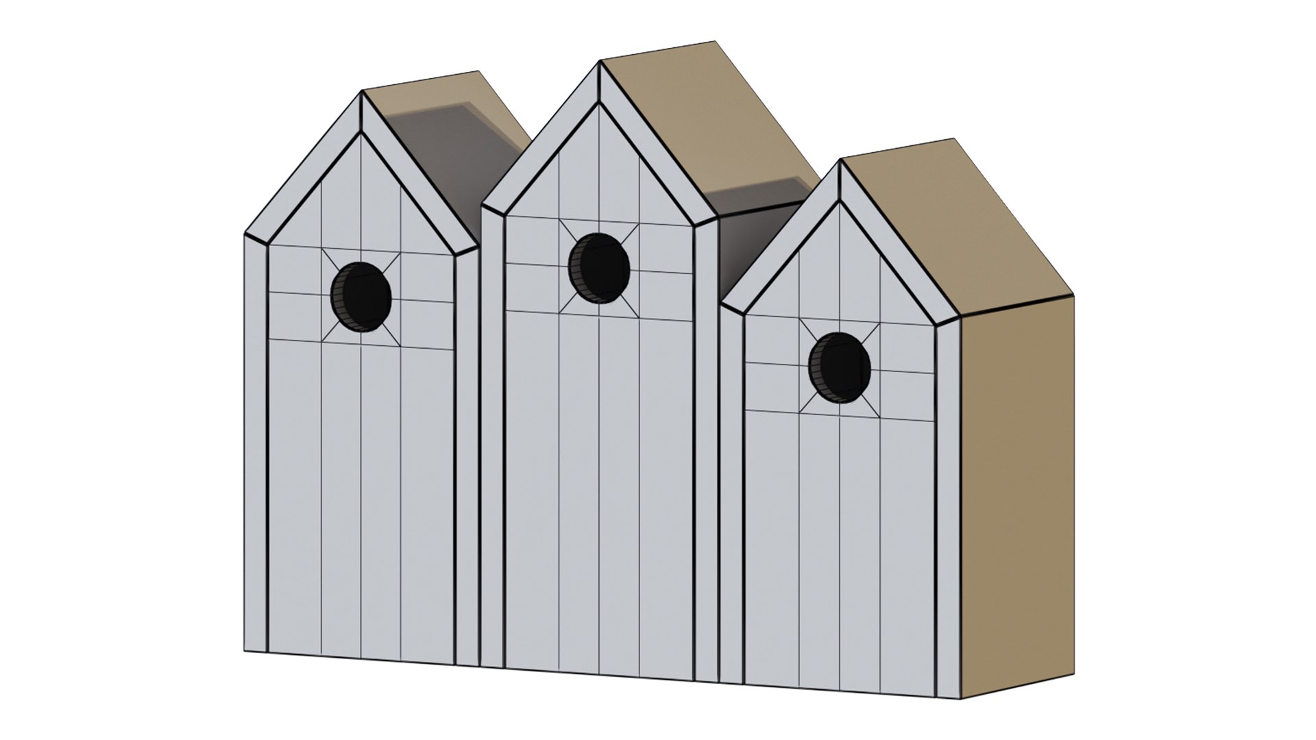 3D Modern Minimalist Birdhouse Model - TurboSquid 1883355
