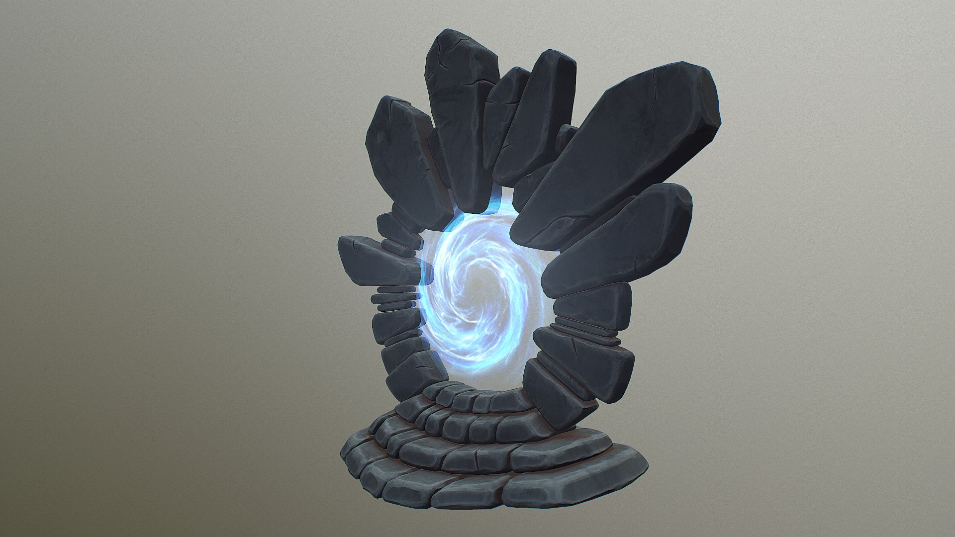 Stone Portal 2 3D Model - TurboSquid 1913331