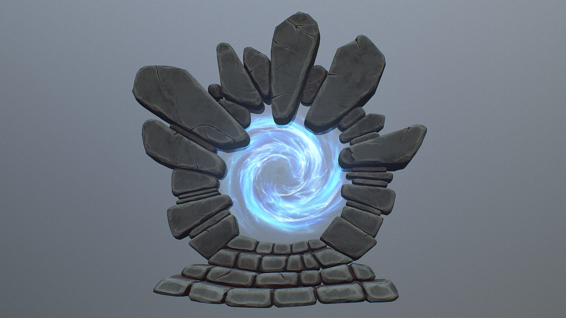 Stone Portal 2 3D Model - TurboSquid 1913331