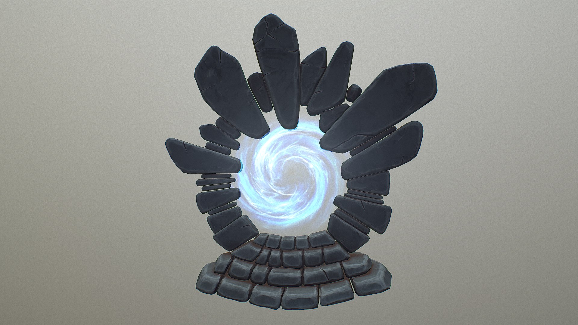 Stone Portal 2 3D Model - TurboSquid 1913331