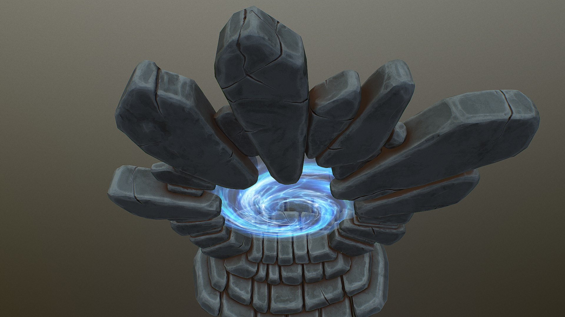 Stone Portal 2 3D Model - TurboSquid 1913331
