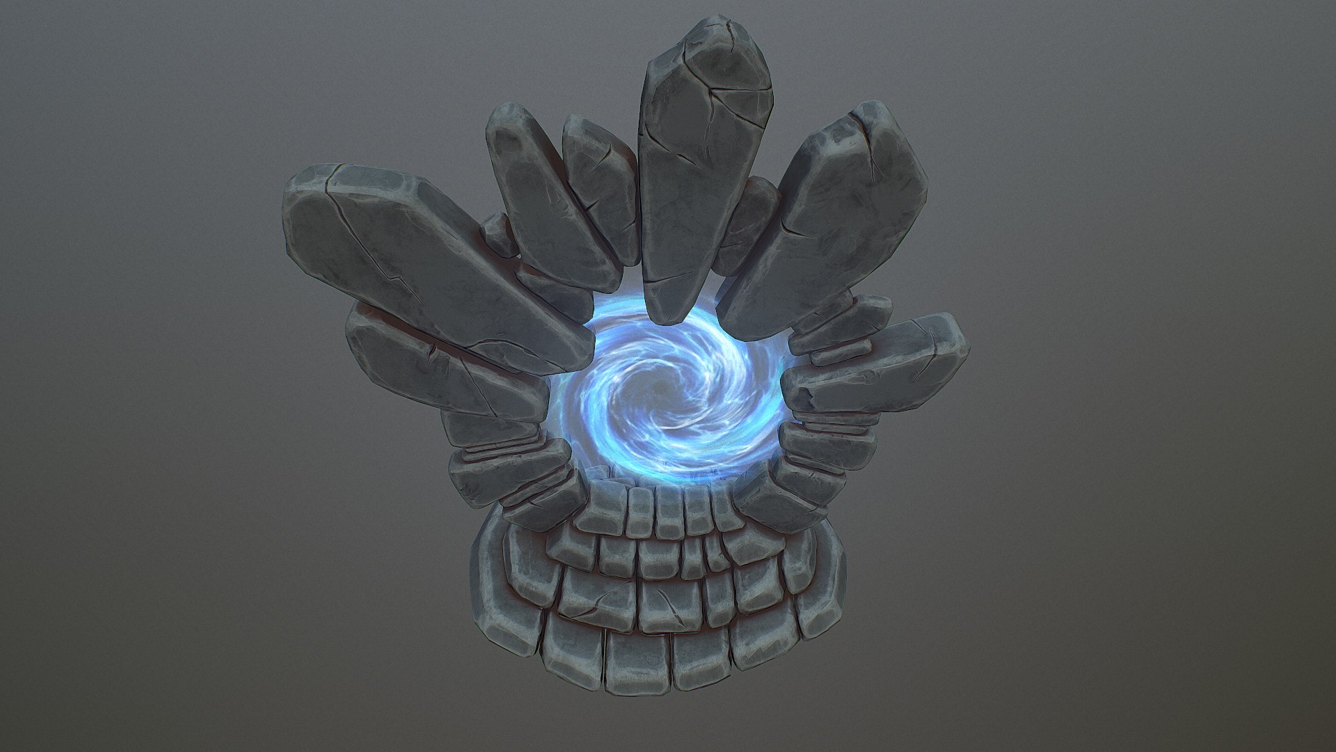 Stone Portal 2 3D Model - TurboSquid 1913331