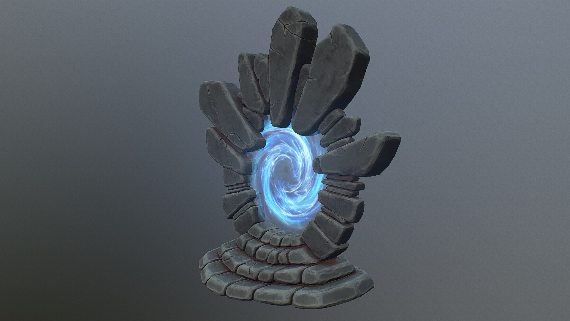 Stone Portal 2 3D Model - TurboSquid 1913331