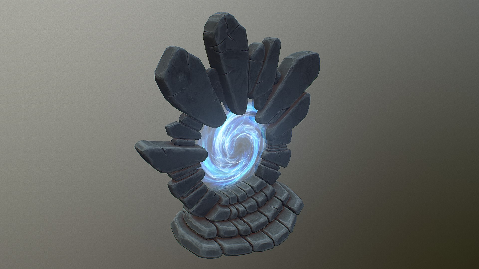 Stone Portal 2 3D Model - TurboSquid 1913331