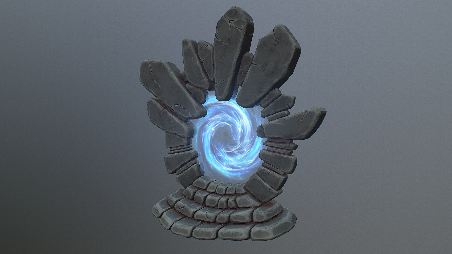 Stone Portal 2 3D Model - TurboSquid 1913331