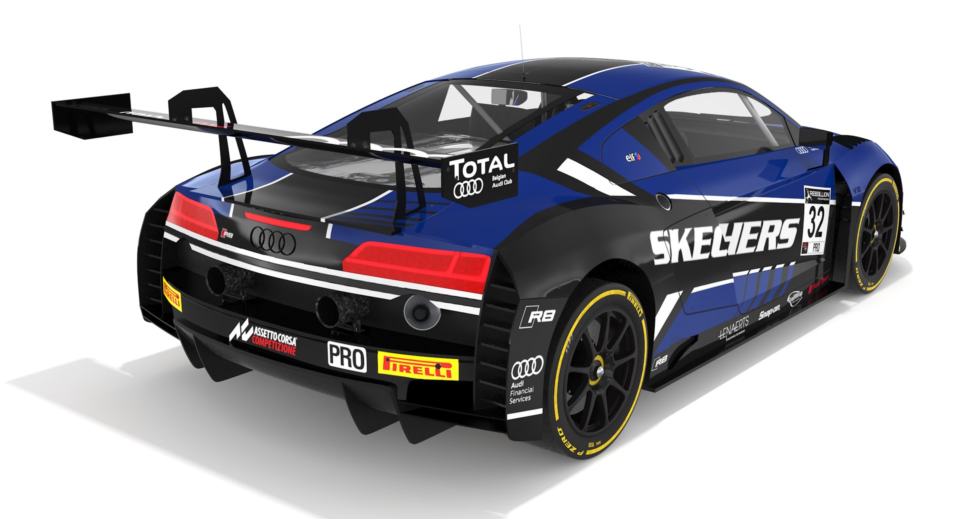 Audi r8 lms gt3 model - TurboSquid 1634710
