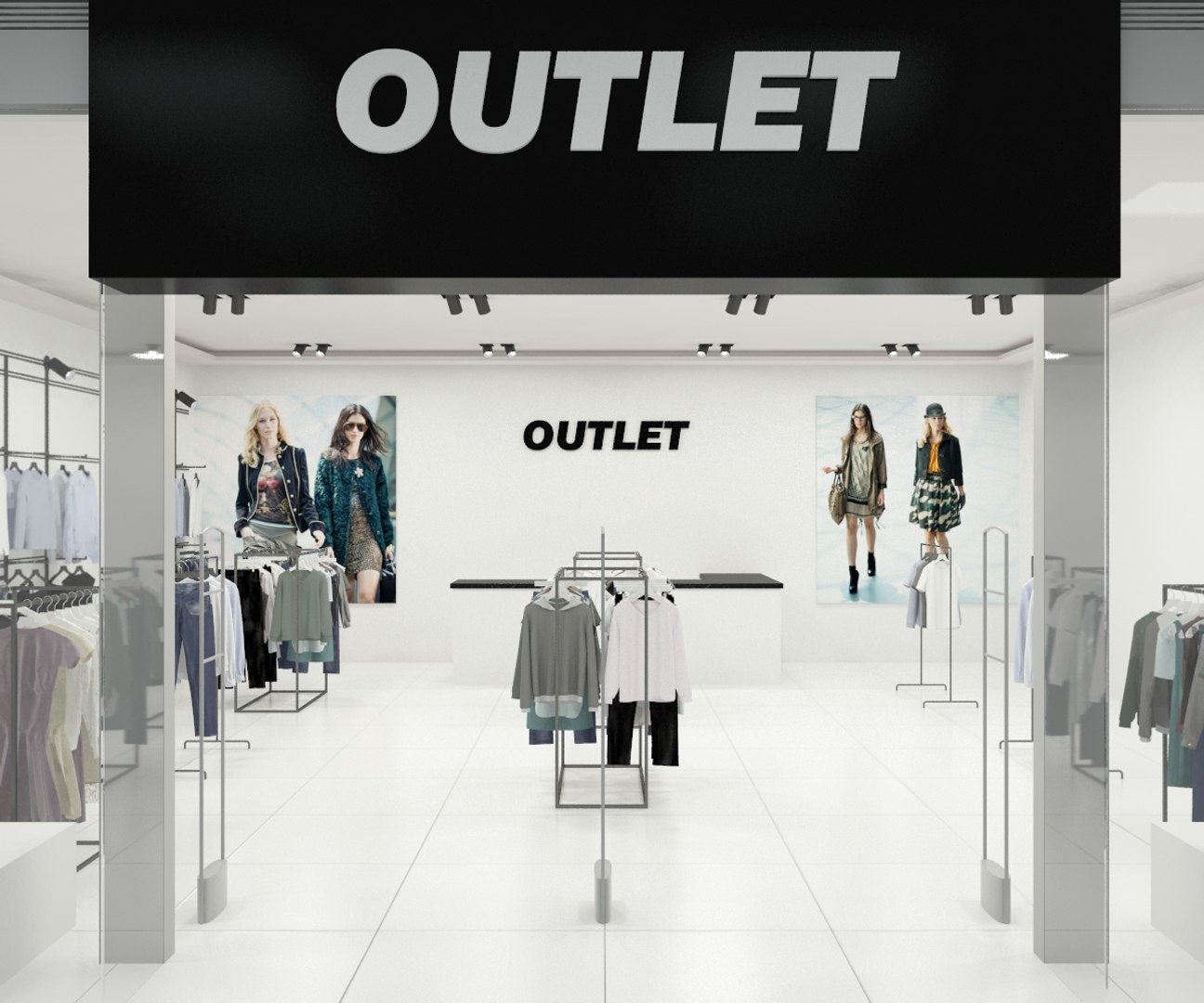 Interior Scene Store Renderer 3D Model - TurboSquid 1612356