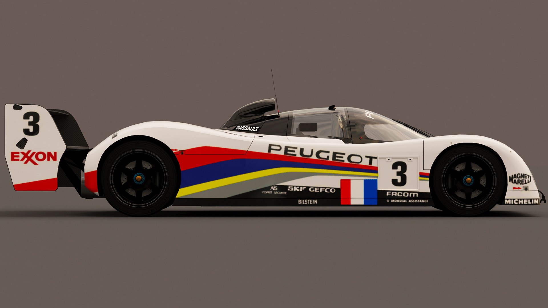 Peugeot 905 Lm 1992 3D Model - TurboSquid 2223076
