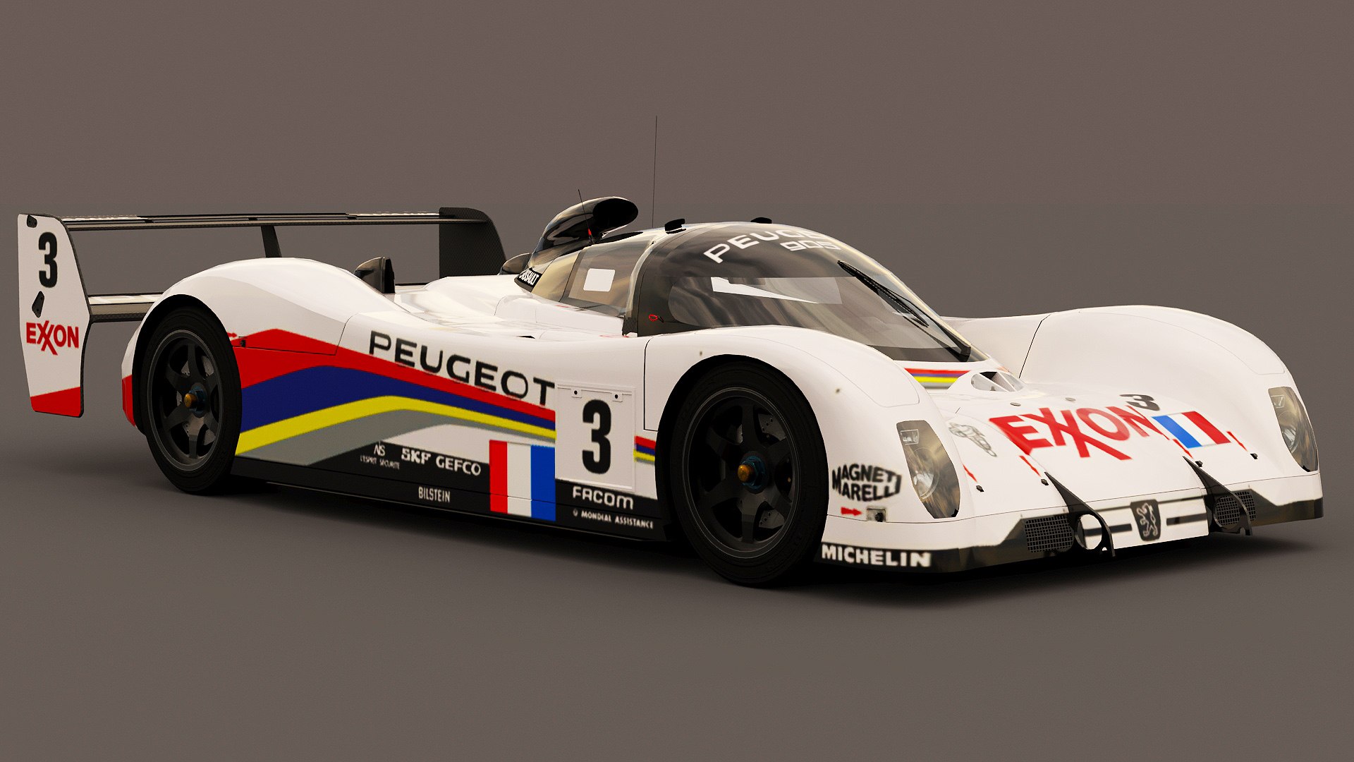 Peugeot 905 Lm 1992 3D Model - TurboSquid 2223076