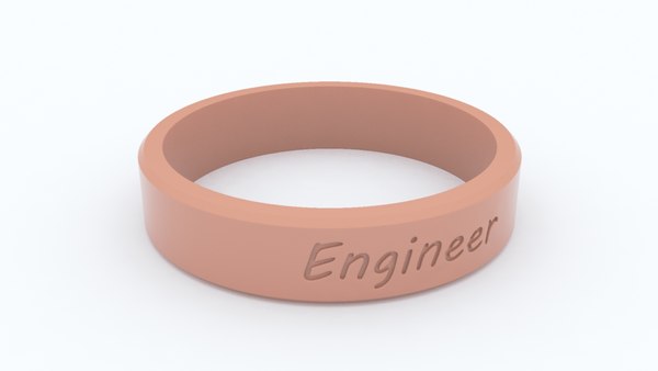 Engineer Ring Silver 3D model - TurboSquid 1869024