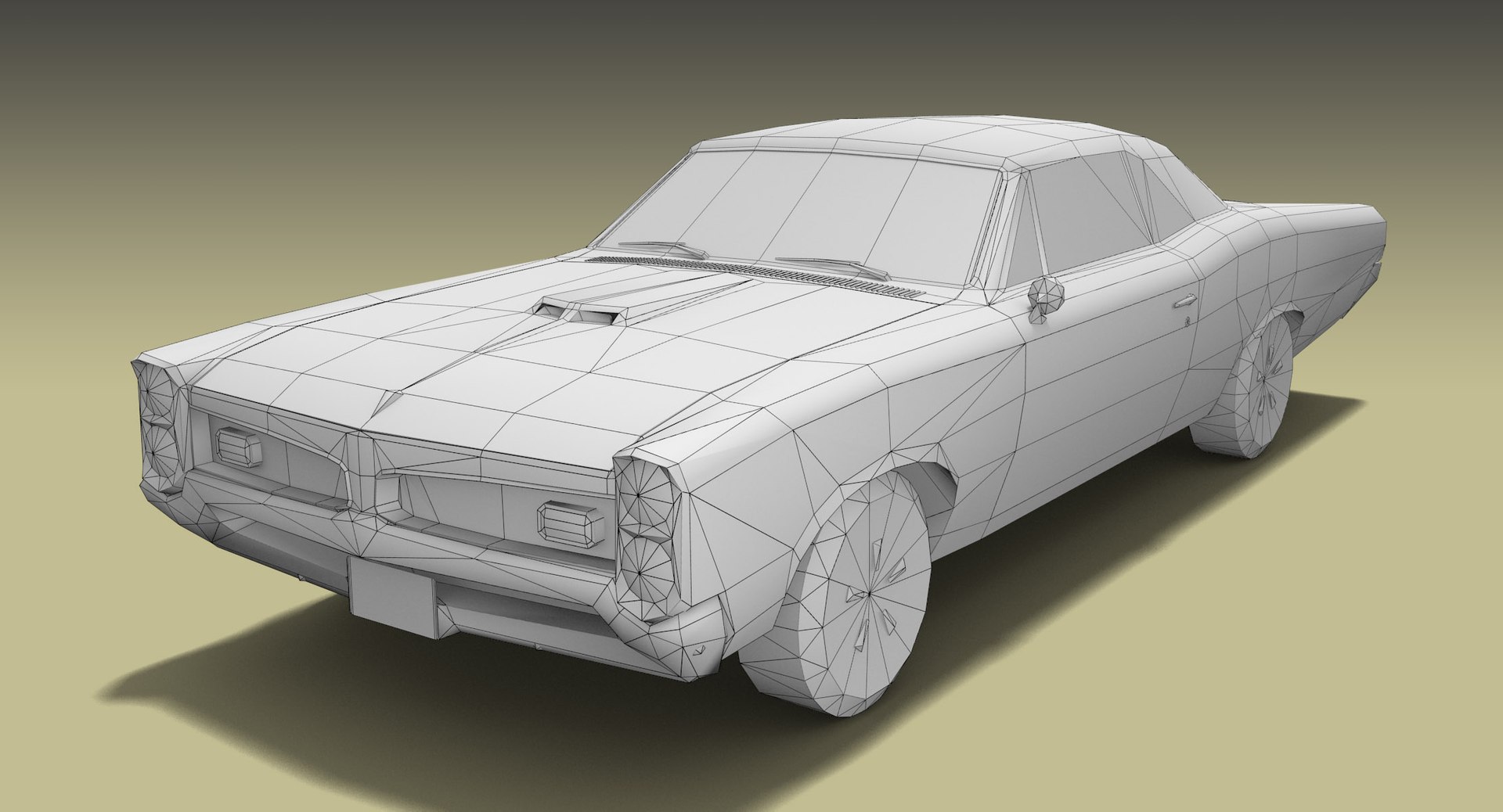 Muscle Car 3D Model - TurboSquid 1367038
