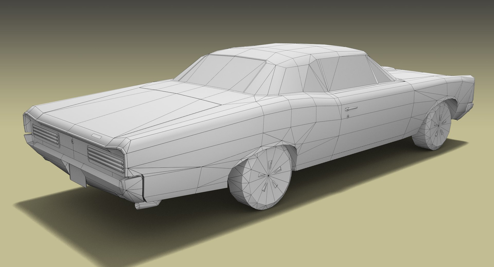 Muscle Car 3D Model - TurboSquid 1367038