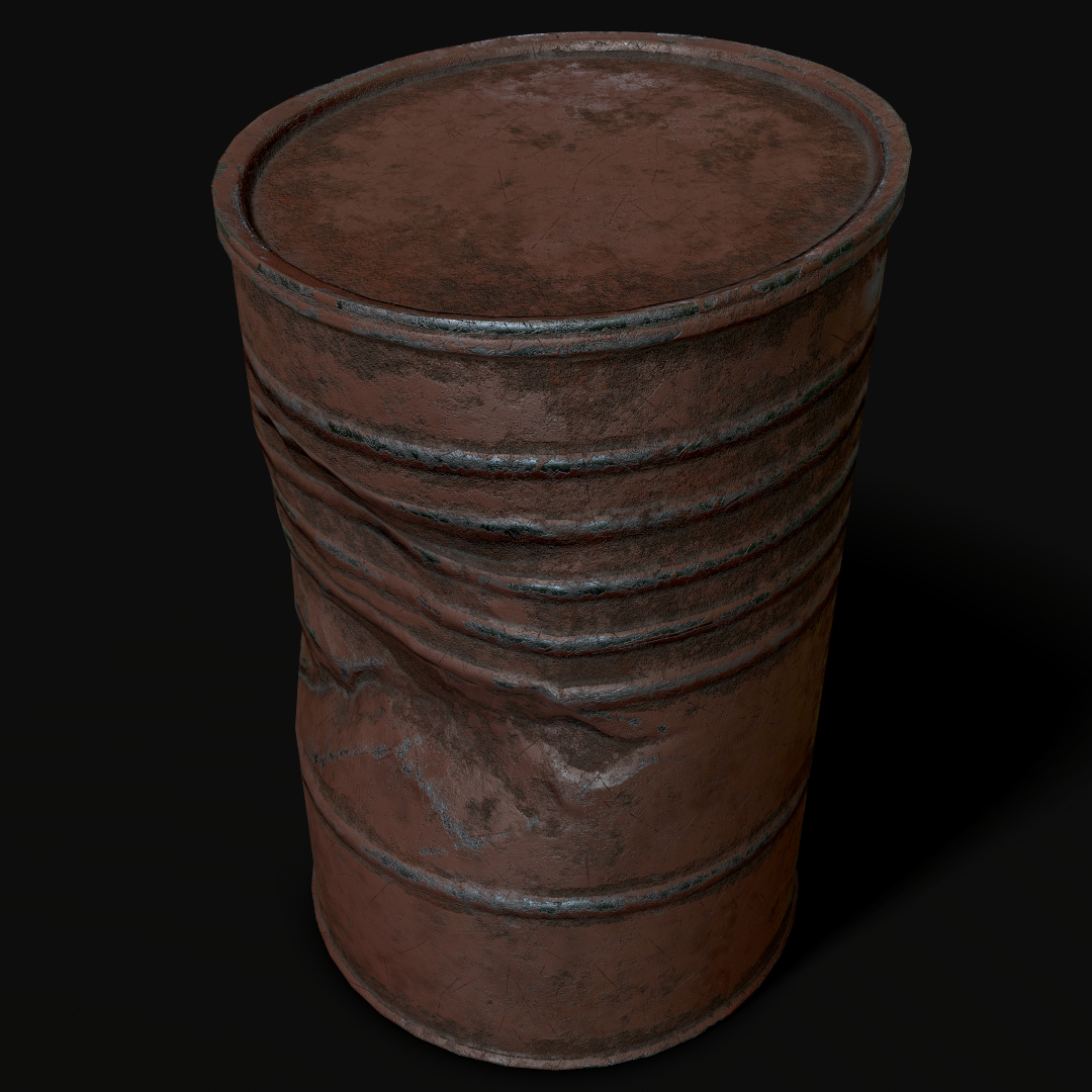 3D rusted barrels - TurboSquid 1469049
