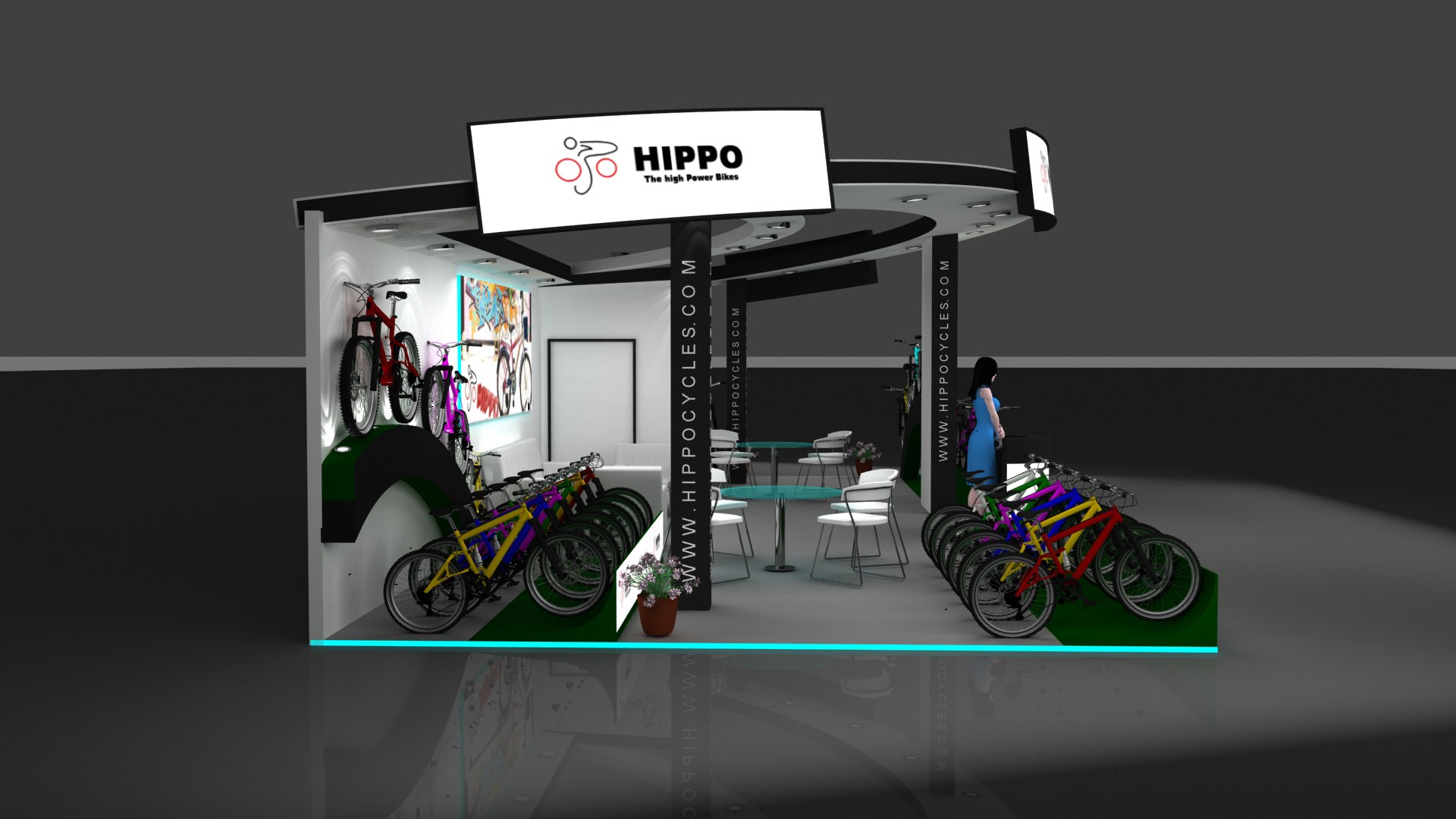 3 Side Open Stand 3D Model - TurboSquid 1988745