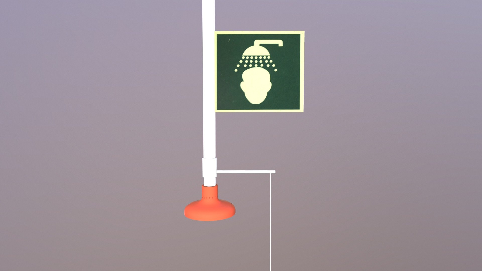 3D Emergency Shower Model - TurboSquid 2291835