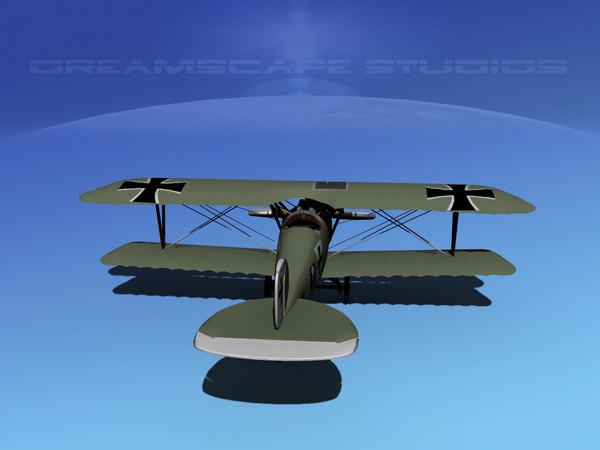 3d albatross fighter diii model