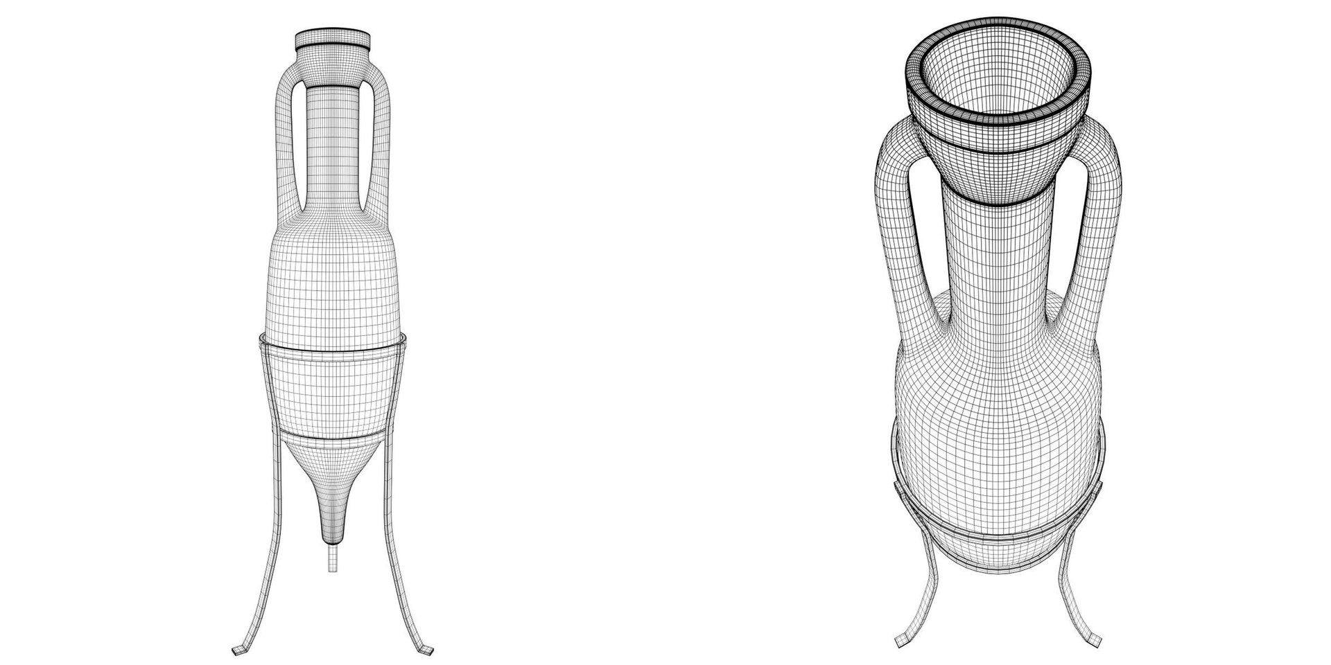 Roman Amphora Stand 1 Model - TurboSquid 1406858