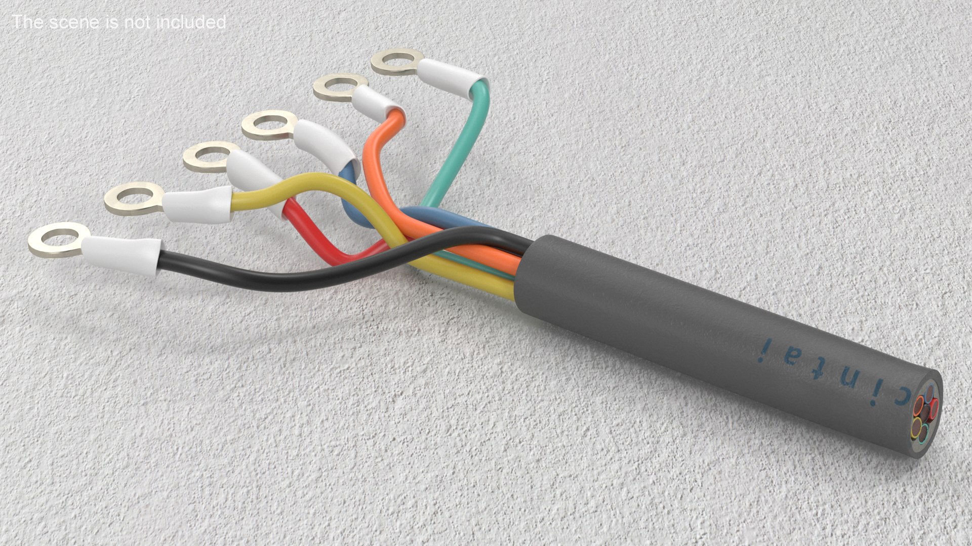 3D 6 Cores Electric Wire - TurboSquid 1908721