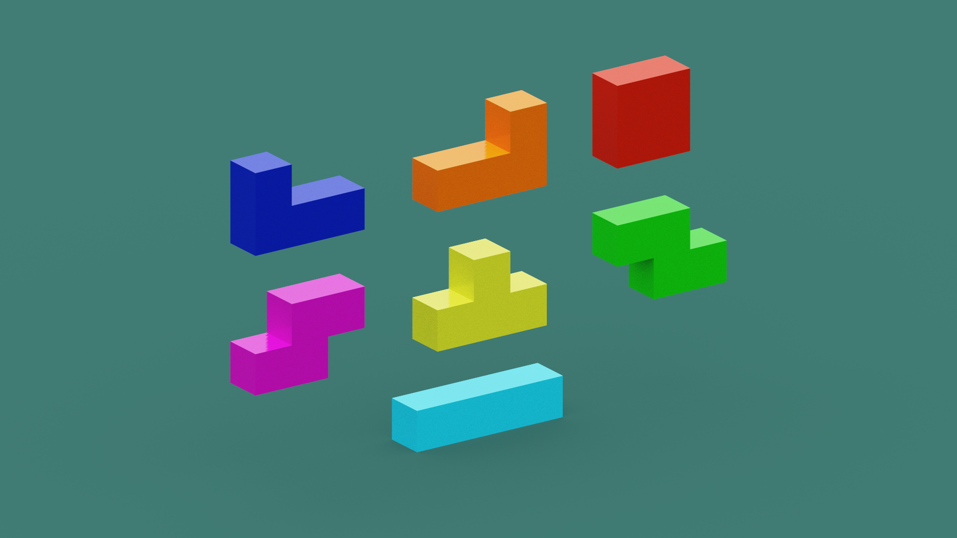 Voxel Tetris Block 3D Model - TurboSquid 1857632