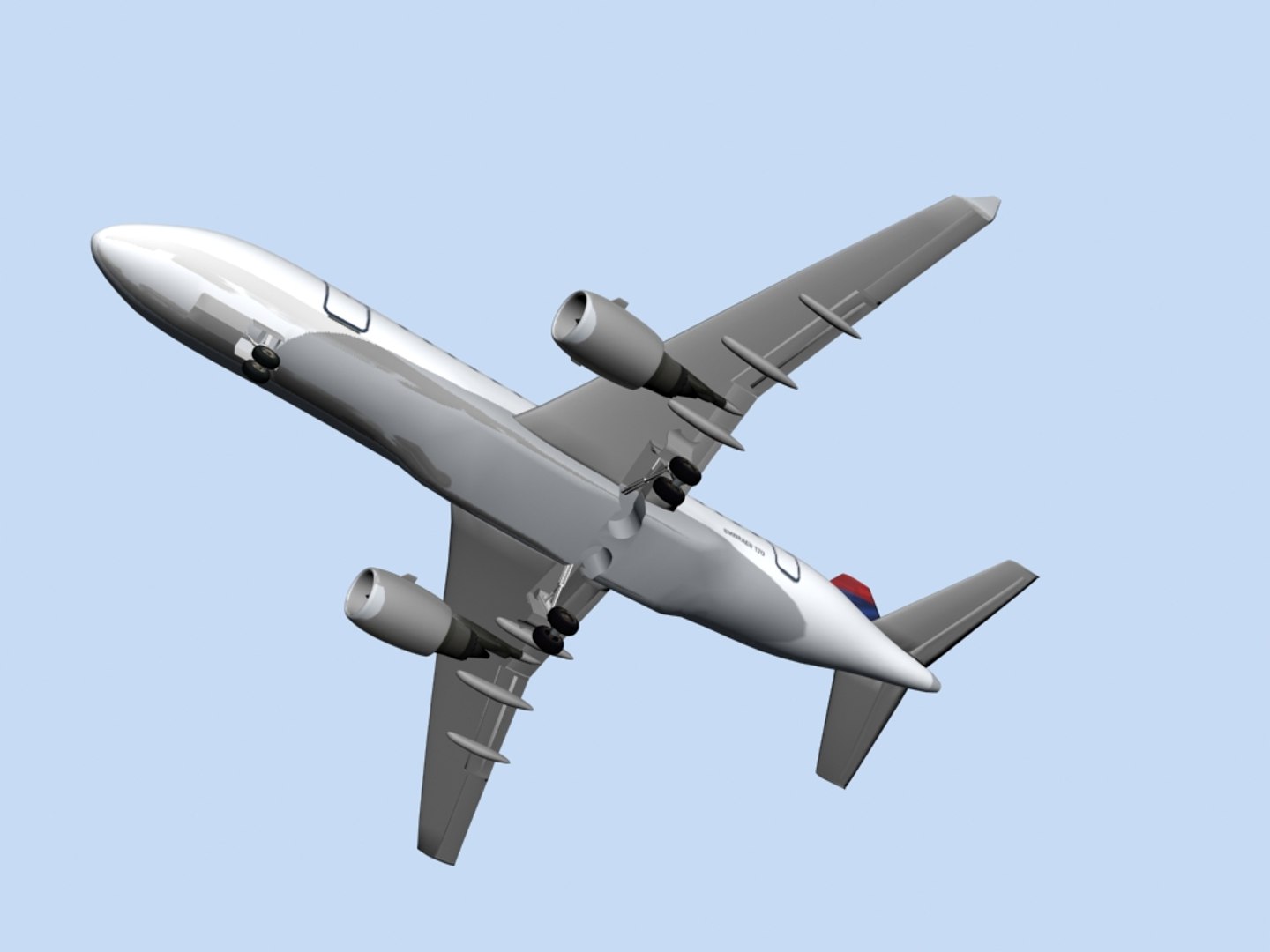 Plane Aircraft Embraer 170 3d Model