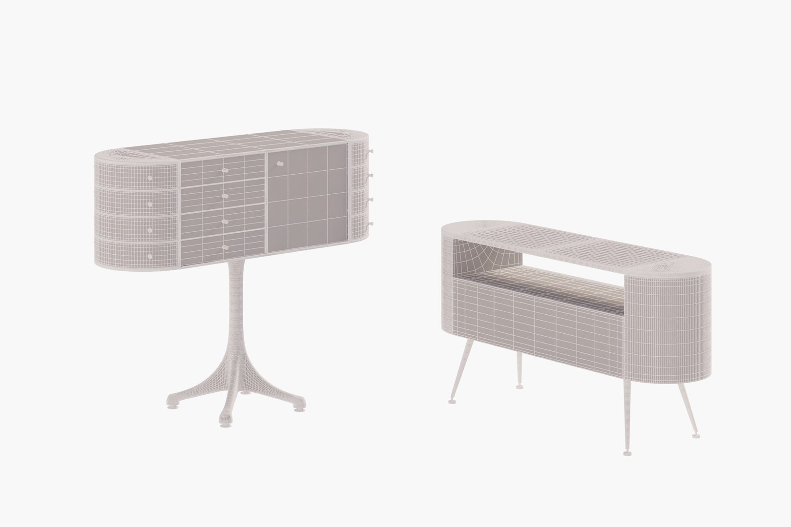 Funky Tables Sixties 3D Model - TurboSquid 2201515